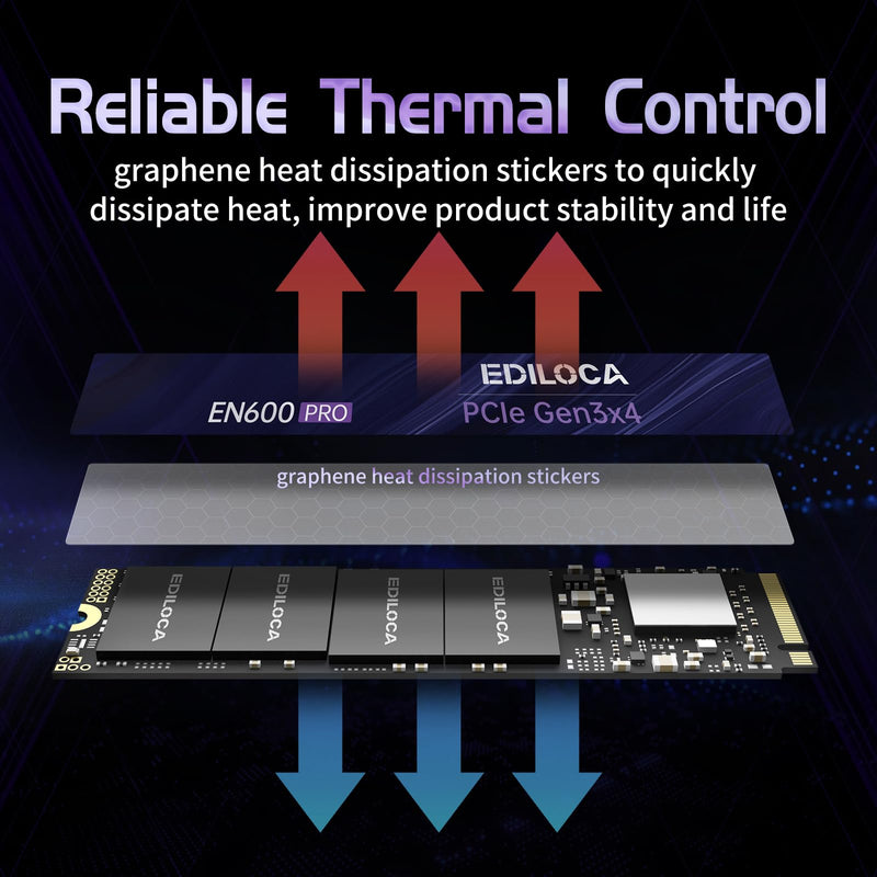 Ediloca EN600 PRO M.2 SSD PCle 3.0x4
