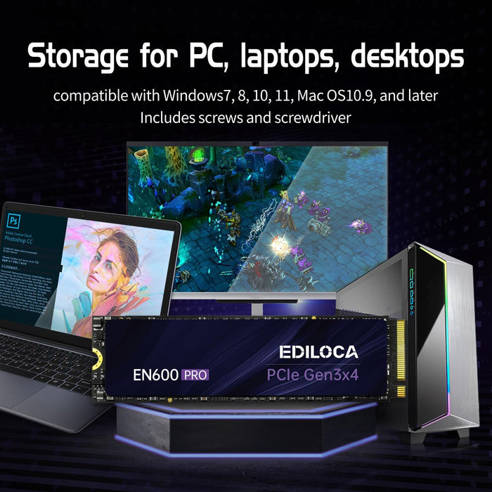 Ediloca EN600 PRO M.2 SSD PCle 3.0x4