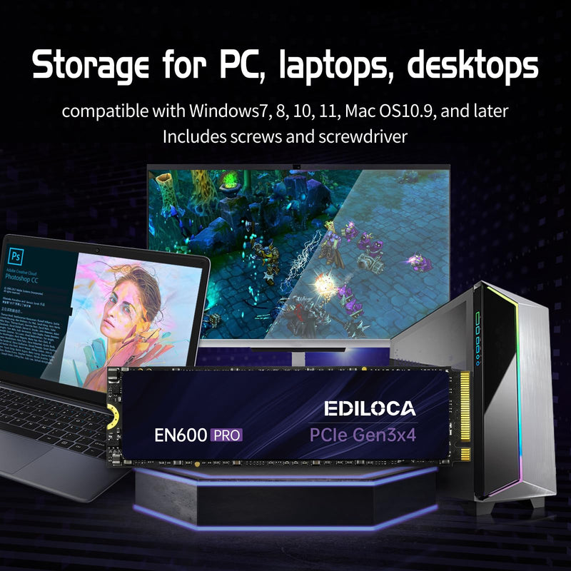 Ediloca EN600 PRO M.2 SSD PCle 3.0x4