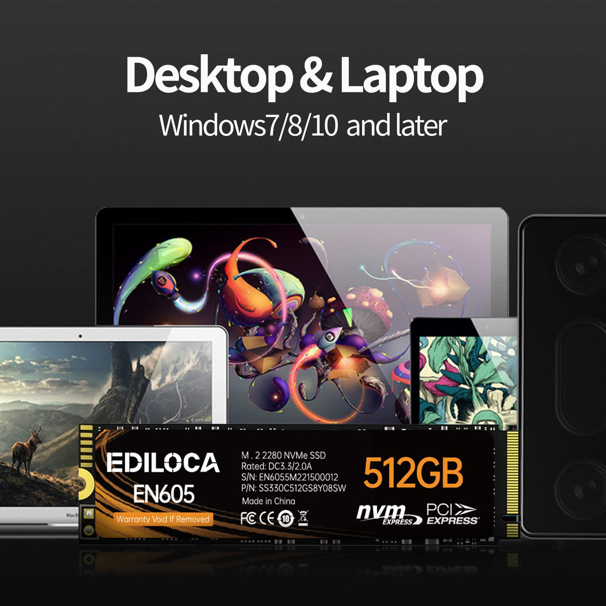 Ediloca EN605 M.2 SSD PCle 3.0x4
